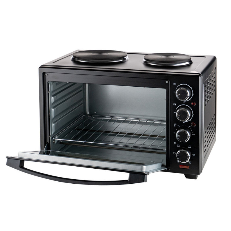 Готварска печка Muhler MN3809, Вентилатор, Вътрешна лампа, 1 котлон ...