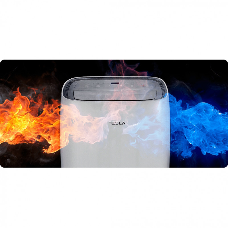 Мобилен климатик Tesla TTKA-12CHW, 12000 BTU, Клас А, Wi-Fi, I sleep, 3 ...