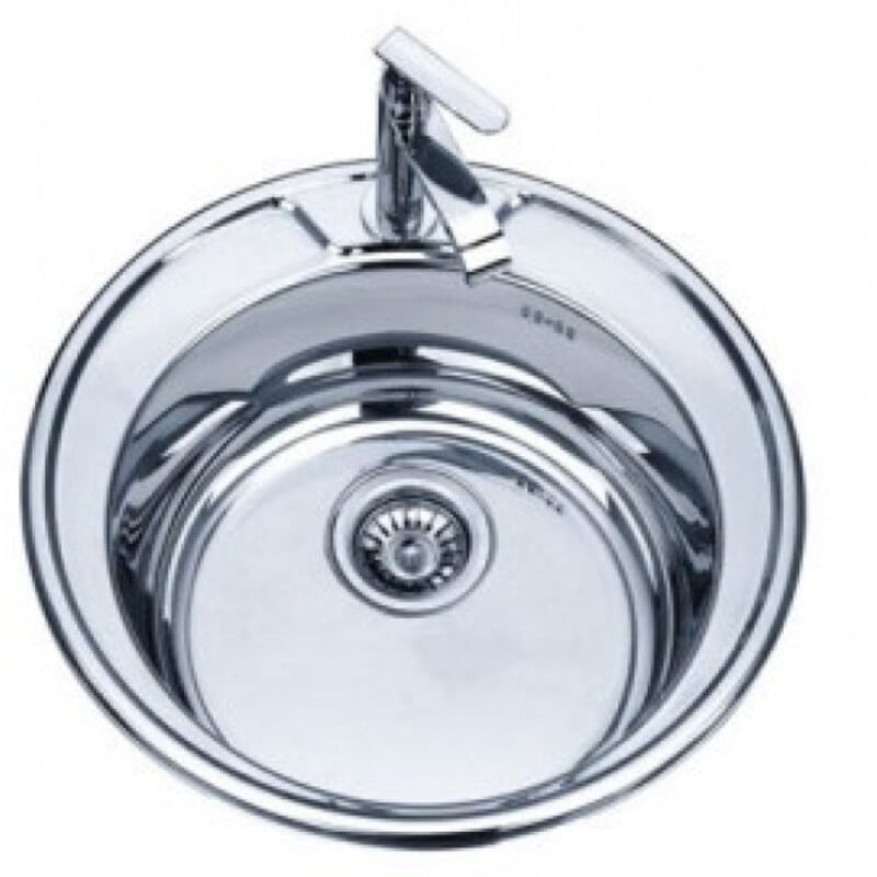 Умивалник за Кухня Cascada D4949UA, Алпака, 49x49x18 см, Полиран ...