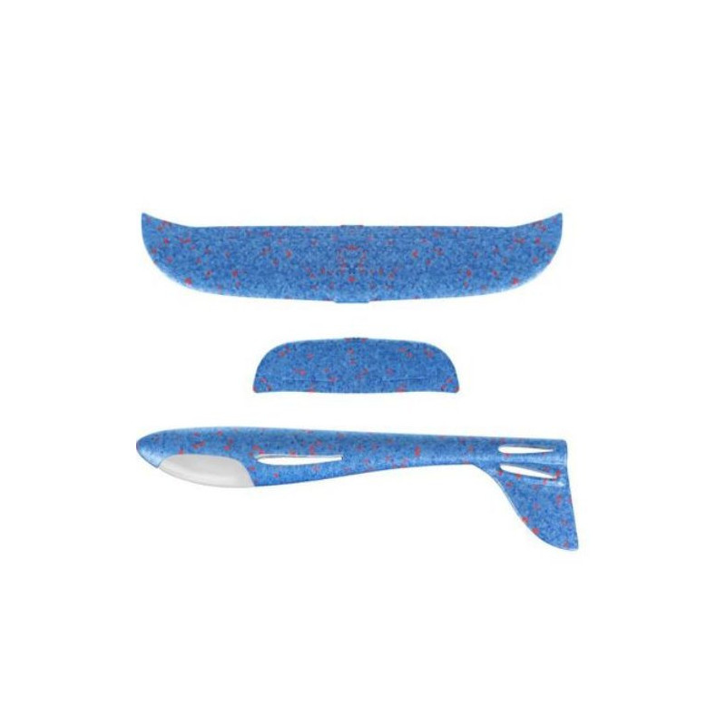 Самолетче от стиропор с LED светлини Kruzzel, Син предлаган от Alleop.bg